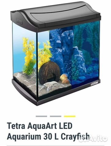 Аквариум 30л tetra с led лампой белой/синей и филь